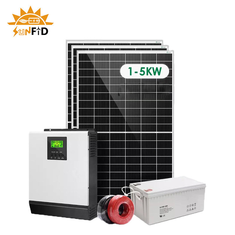 2KW Off Grid Solar Power System For Home 12V 400Ah Solar Panel ...